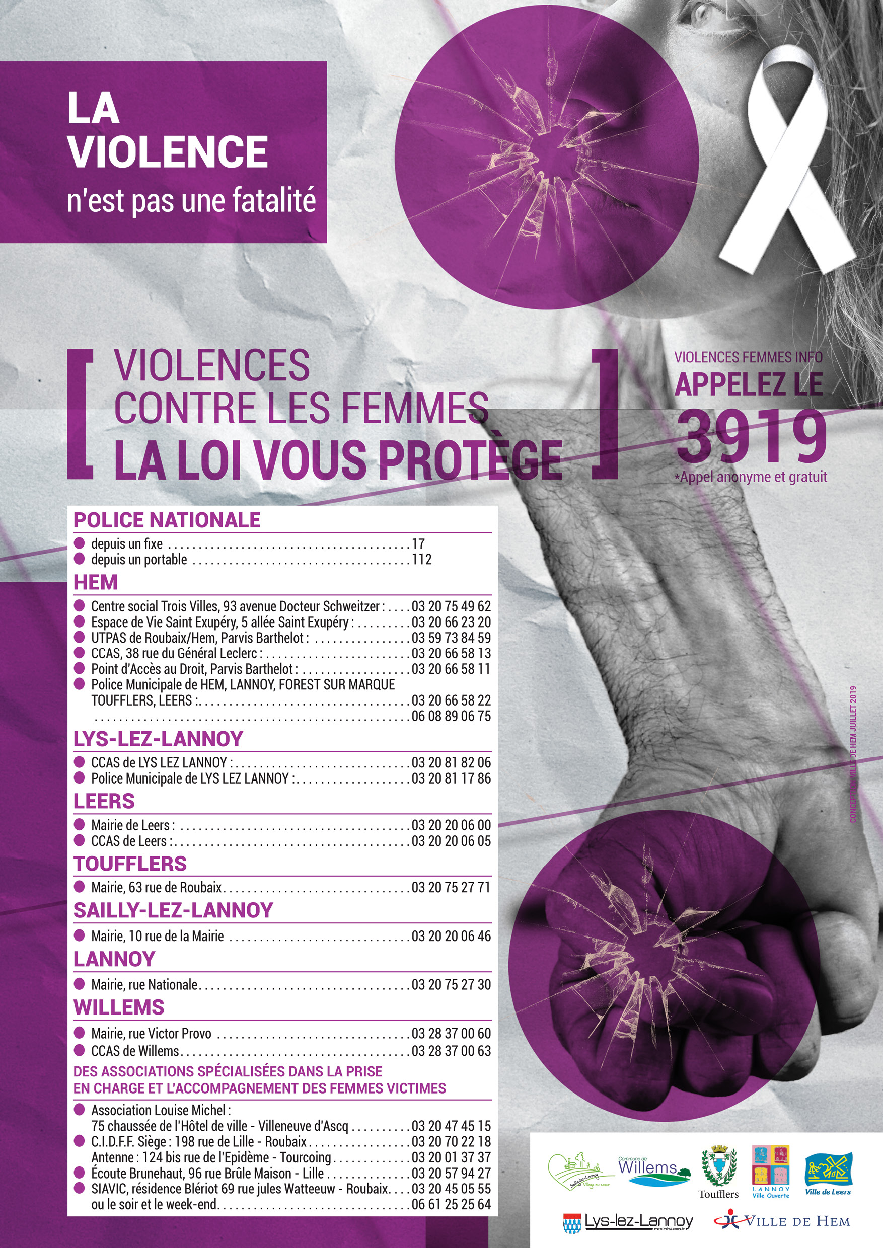 Semaine du Ruban Blanc : Non aux violence faites aux femmes – Ville de ...