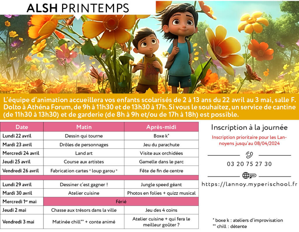 ALSH Printemps – Ville de Lannoy